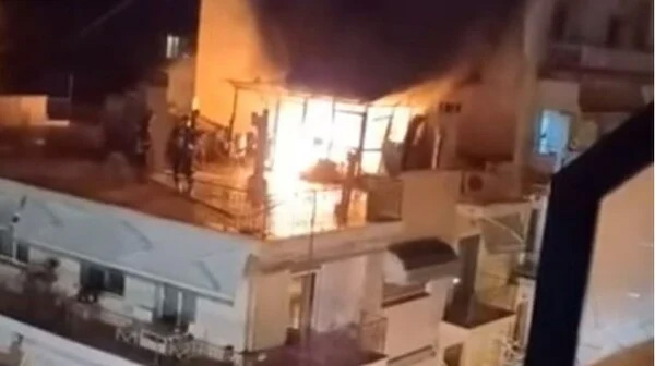 Σέρρες: Μεγάλη φωτιά σε ταράτσα πολυκατοικίας- Καίγονταν λέβητας ...